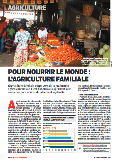 Pour nourrir le monde : l'agriculture familiale | ALIMENTERRE
