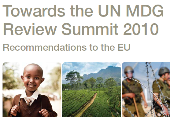Towards the UN MDG Review Summit - Recommandations to the EU | ALIMENTERRE